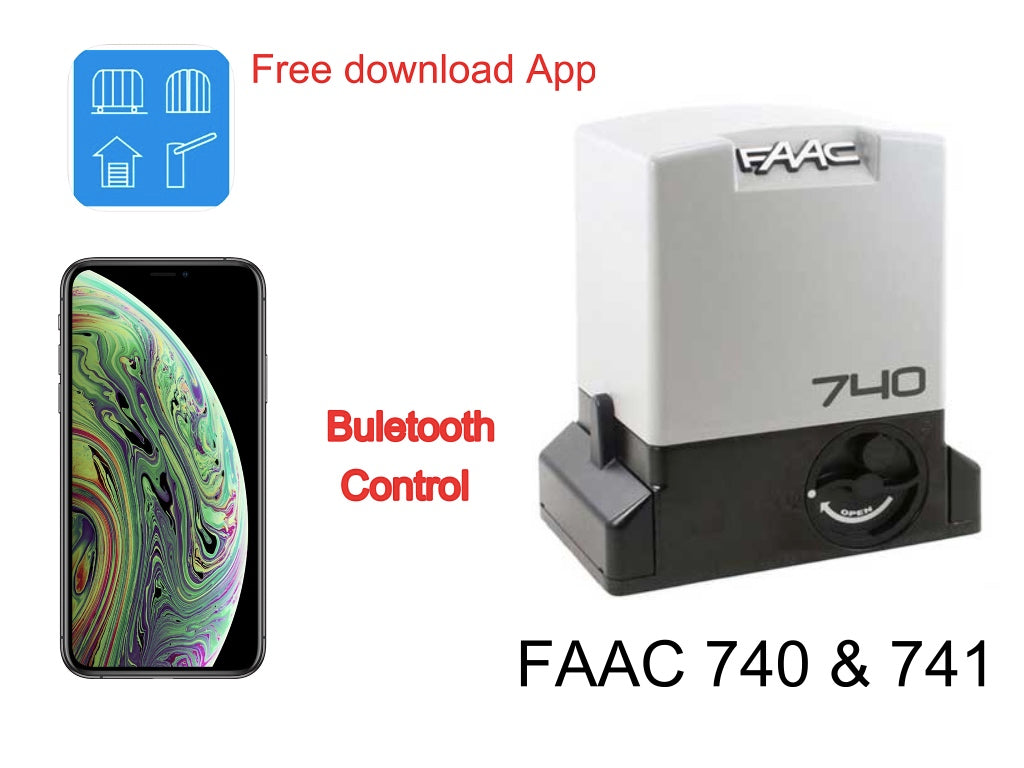 FAAC 740 & 741 iPhone control bluetooth receiver – Sunshine Garage and Gate